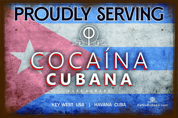 Metal Signs - Cafés De Cuba